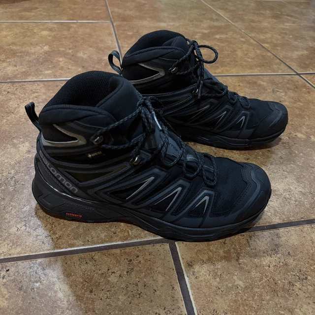 SALOMON X ULTRA 3 Wide Mid GTX Shoe Mens Size 11 Black Hiking Boots £71 ...