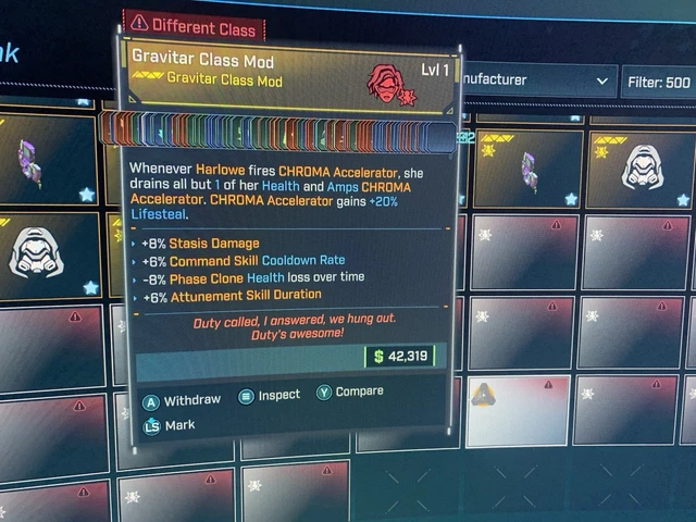 BORDERLANDS 4 LEVEL 1 Modded Class Mods GOD MODS £3.82 - PicClick UK