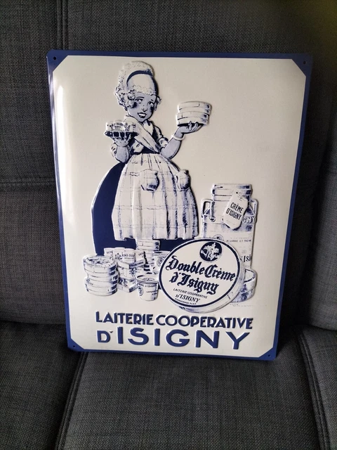 PLAQUE TÔLE FROMAGES d isigny Et Camembert EUR 85,00 - PicClick FR