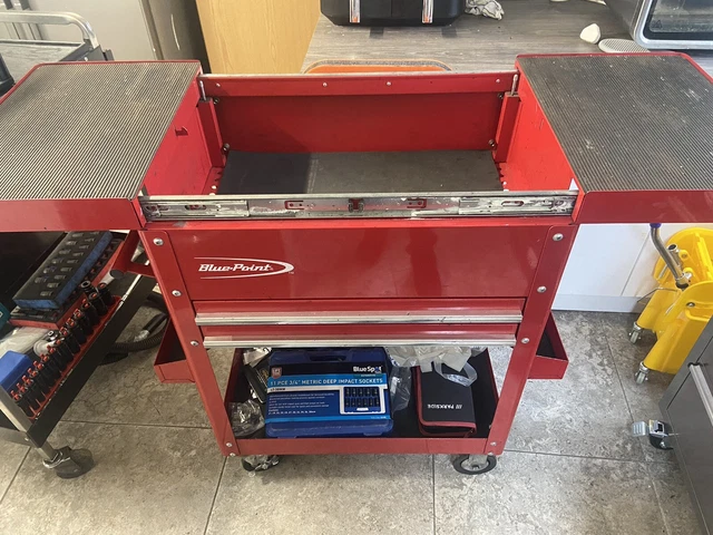 BLUE POINT SNAP On Roll Cart, Tool Chest. Red Toolbox £280.00 - PicClick UK