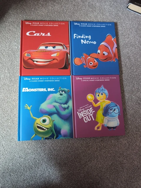 4X DISNEY PIXAR Movie Collection Books -cars, Finding Nemo, Monsters ...