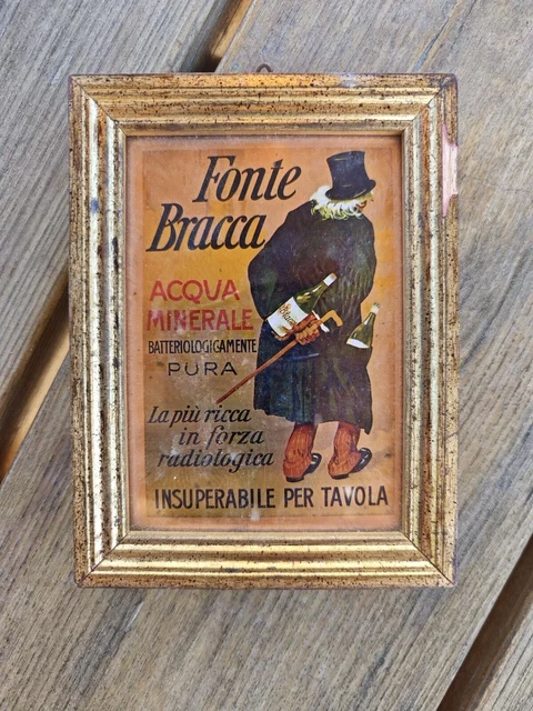 PETIT CADRE PUBLICITAIRE Fonte Bracca EUR 1,00 - PicClick FR