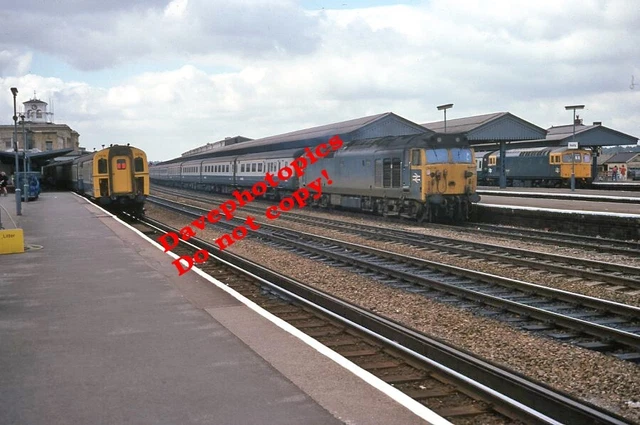 ORIGINAL 35MM Slide Railway Diesel /Steam- 50022 'Anson' 10.05 Paignton ...