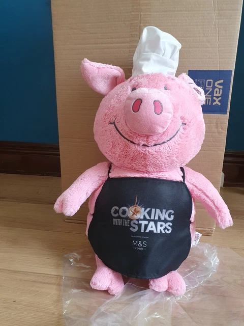 HUGE M&S PERCY Pig Chef Limited Edition 2021 Soft Toy Plush £12.99 ...