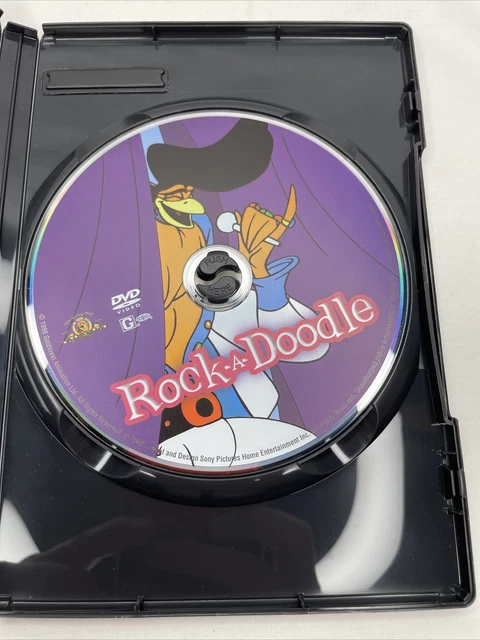 ROCK-A-DOODLE (DVD, 2005) Glen Campbell, Don Bluth, Animated 1990 $10. ...