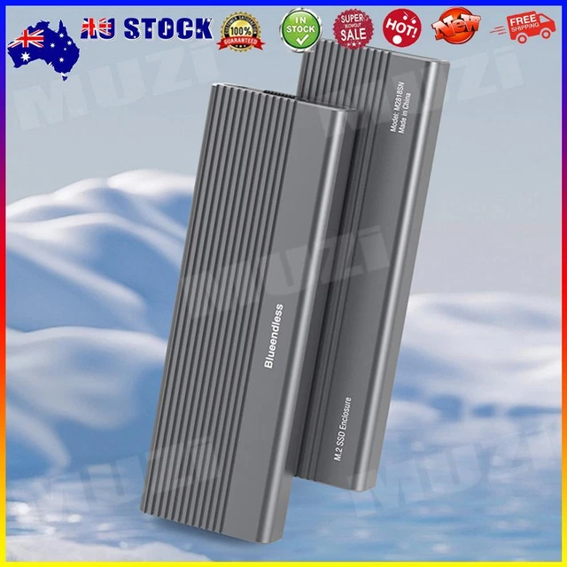 M.2 NVME MOBILE Hard Drive Box Gen2 10Gbps External SSD Case (NVMe C to ...