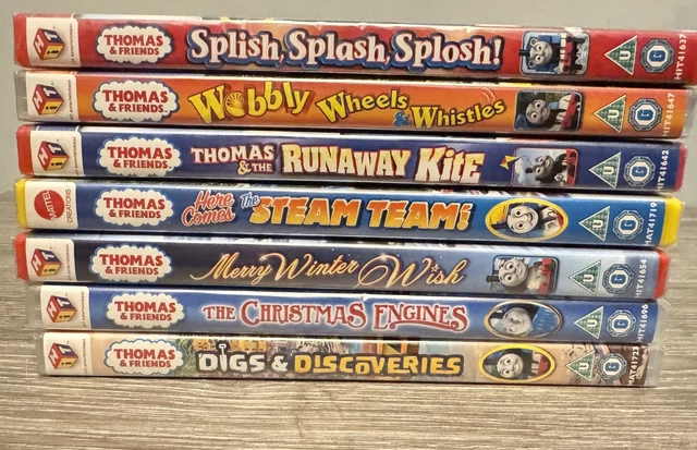7 NEW SEALED Thomas the Tank Engine and Friends DVDs splash digs stream ...