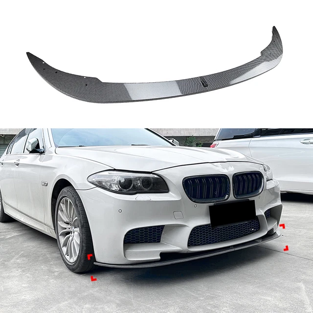 FRONT BUMPER SPOILER Lip Kit For BMW F10 F11 M5 2012-2016 Carbon Fiber ...