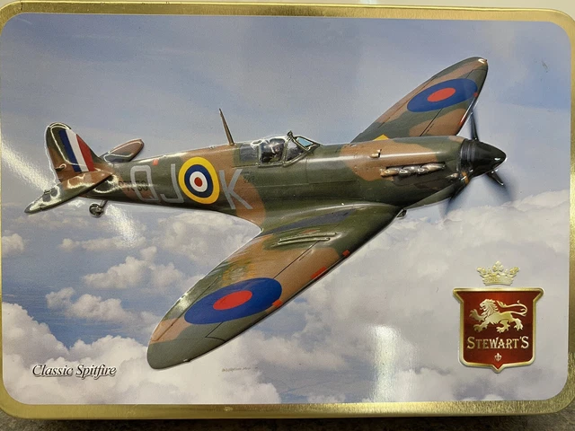 WORLD WAR II Spitfire Aircraft Storage Tin by Stewart's Classic ...