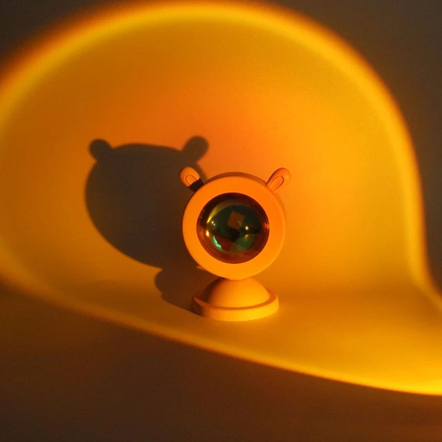 CARTOON SUNSET LAMP Light Fill Light USB Night Light Gift A6U26641 £10. ...