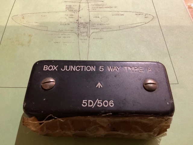 RAF WW2 AIRCRAFT part AIR MINISTRY JUNCTION BOX 5D 506 £12.00 - PicClick UK