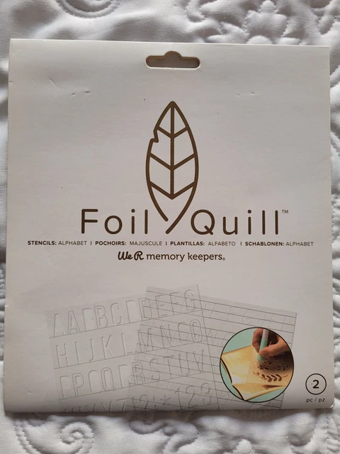 STENCIL LAMINA QUILL lettere alfabeto numeri e simboli lavorazione ...