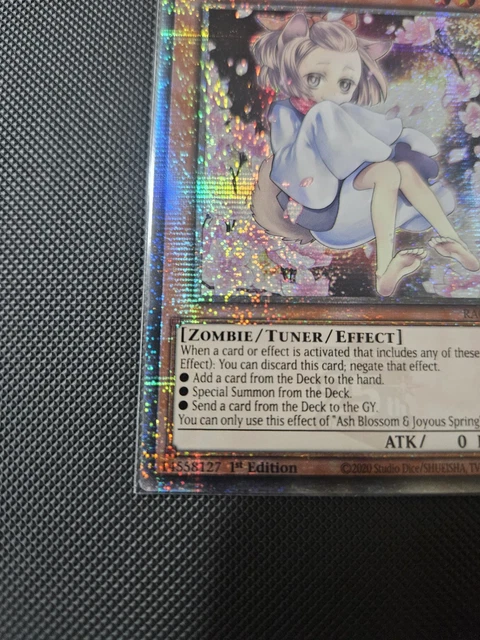 ASH BLOSSOM & Joyous Spring RA04-EN025 Quarter Century Secret Rare 1st ...