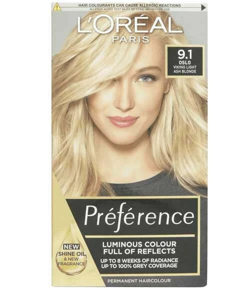 LOREAL PARIS PREFERENCE Infinia Permanent Color 9.1 Viking £13.59 ...