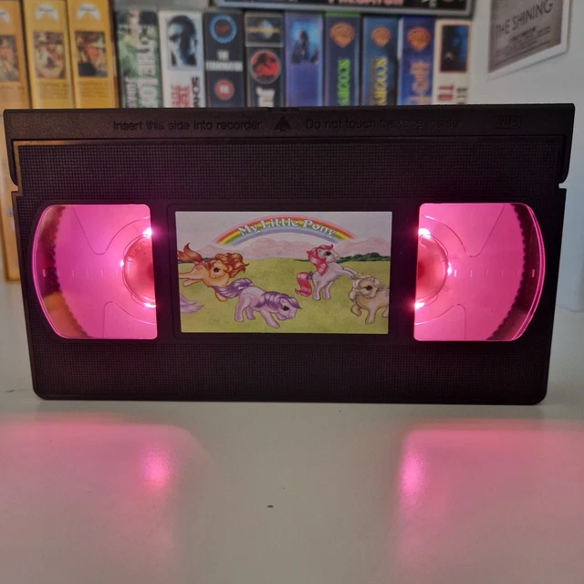 MY LITTLE PONY LED VHS Video Tape Lamp Birthday Christmas Gift 80s ...