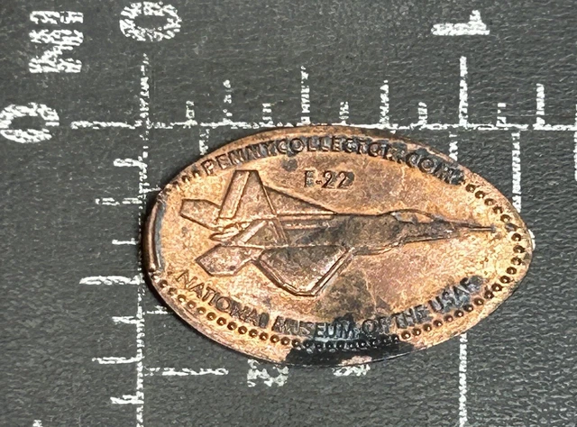 NATIONAL MUSEUM OF the USAF Air Force F-22 Ohio Elongated Pressed ...