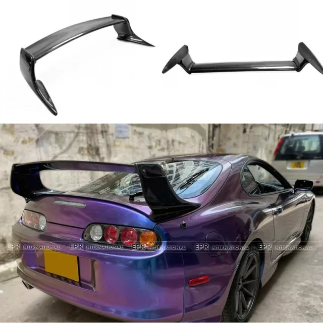 For Toyota Supra Mk4 Tr Style Carbon Fiber Rear Trunk Spoiler Wing Lip