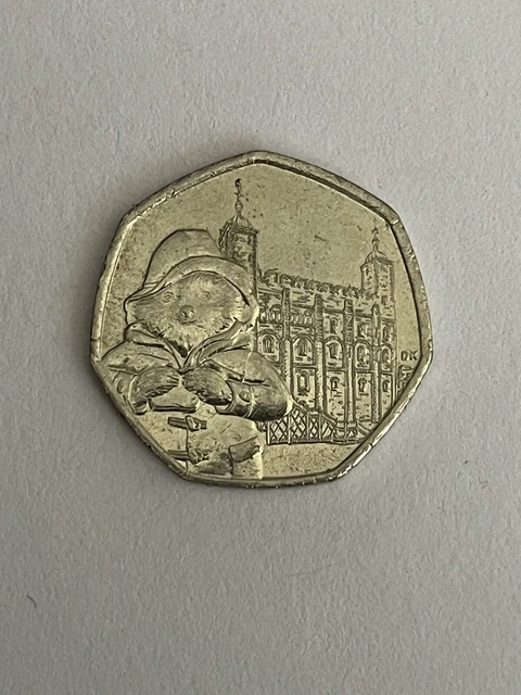 PADDINGTON BEAR AT The Tower Of London 50p Coin Fifty Circulated Good ...
