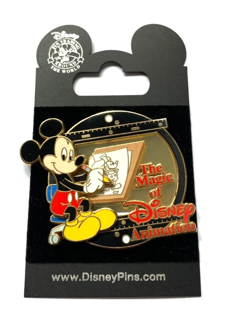 DISNEY PIN BADGE Magic Of Disney Animation Logo Mickey Mouse Steamboat ...