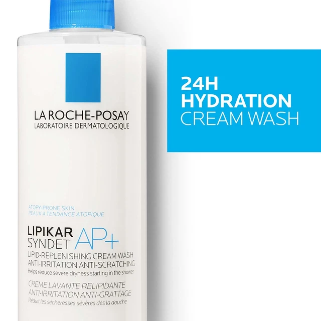 LA ROCHE-POSAY LIPIKAR Syndet AP+ Soothing Cream Wash 400 ml (Pack of 1 ...