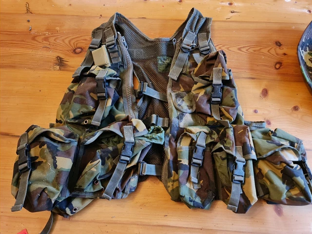 BRITISH ARMY DPM 95 CamouflageTactical Webbing Assault Vest System £20. ...