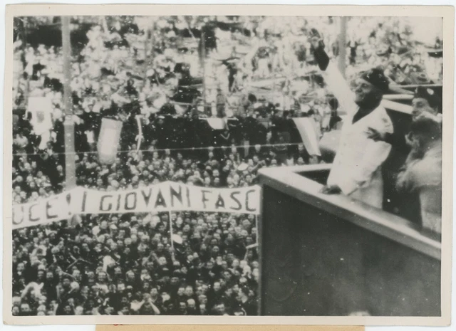 IL DUCE BENITO Mussolini. Fascisme. Lingua A Palerme. Sicile. 1937 EUR ...