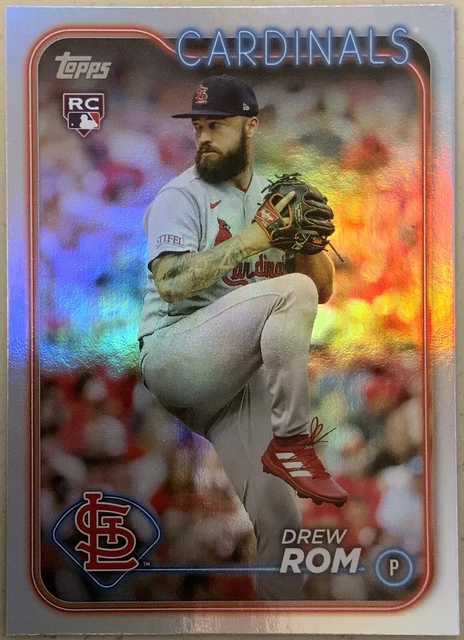 2024 DREW ROM recrue arc-en-ciel foil topps série 2 St. Louis Cardinals ...