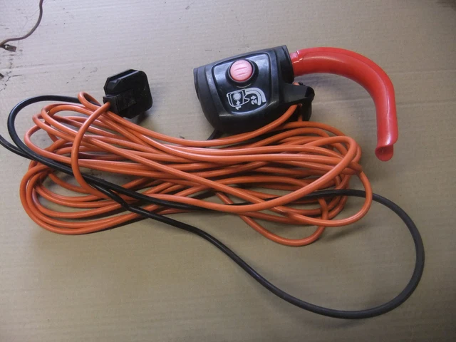 QUALCAST MEB1434M COMPLETE Switch box assembly & mains cable. Genuine ...