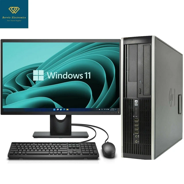 HP 8300 WINDOWS 11 Desktop Computer 1TB HDD 8GB Core i5 WIFI PC 22in ...