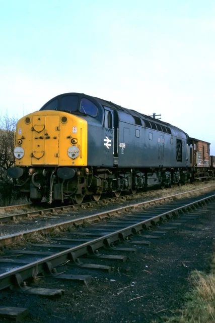 BRITISH RAIL CLASS 40 40 068 Goldthorpe Colliery 20/11/82 Rail Photo C ...