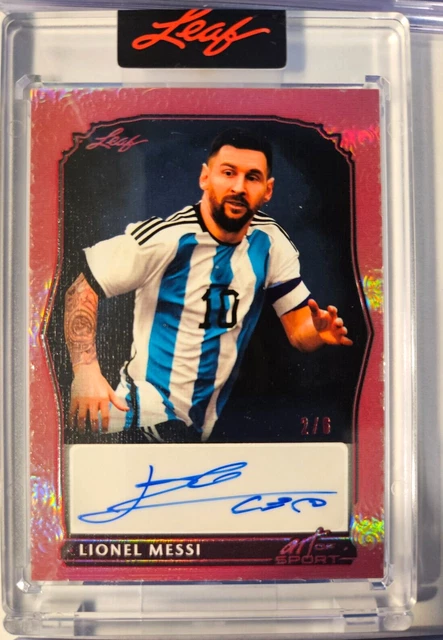 2023 LEAF ART of Sport BA-LM1 Lionel Messi Holofoil Autograph - 2/6 ...