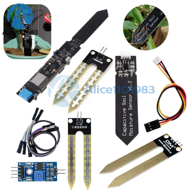SOIL HYGROMETER DETECTION Module Moisture ESP32 DHT11 Sensor for ...