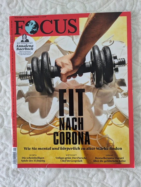 FOCUS AUSGABE 8 Februar 2022 Fit nach Corona Zeitschrift Magazin EUR 1 ...