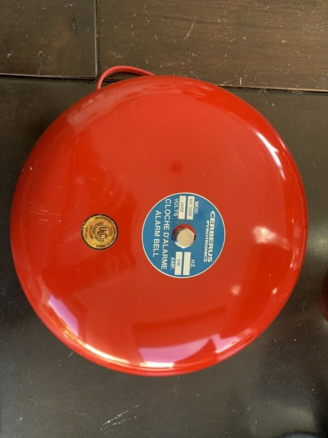CERBERUS PYROTRONICS BDC-1024C RED FIRE ALARM BELL 24VDC 0.06AMP 10 ...