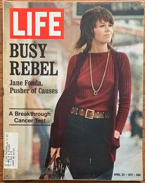 LIFE MAGAZINE APRIL 23 1971-Jane Fonda Activist-New Cancer Test £7.87 ...