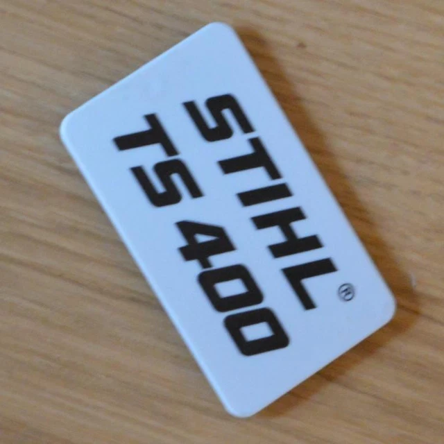 GENUINE STIHL TS400 Badge Model Plate 4223 967 1500 1st Class Signed ...