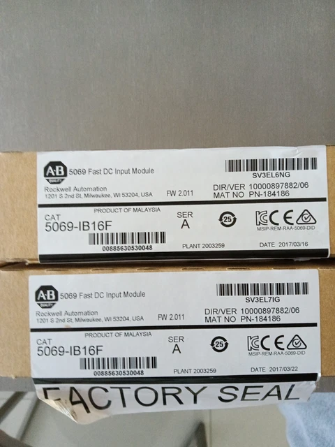 ALLEN BRADLEY 5069-IB16F Compact 5000DC I/O Input Module AB 5069IB16F ...