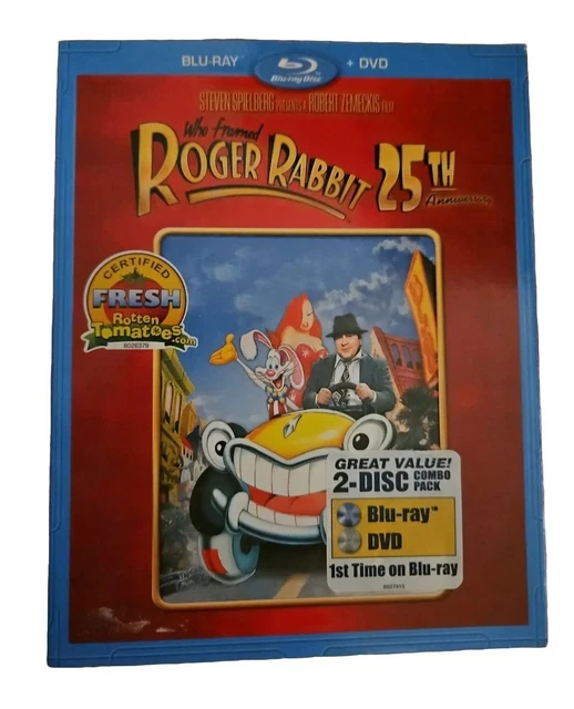 WHO FRAMED ROGER Rabbit (Blu ray/DVD, 25th Anniversary, 2013) $10.00 ...