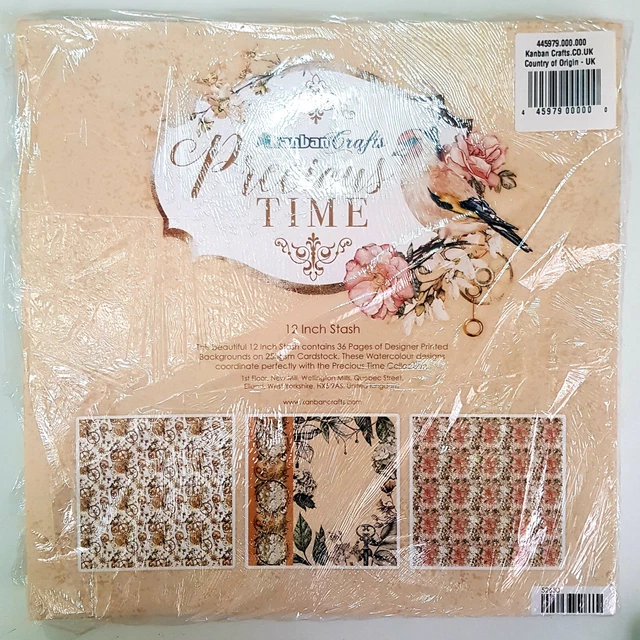 KANBAN PRECIOUS TIME 12"x12" Paper Pad 36 Sheets. Design Paper Sheets ...
