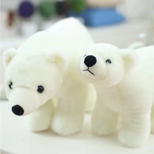 20/25/35/45CM SUPER LOVELY Polar Bear Family Stuffed Plush Placating ...