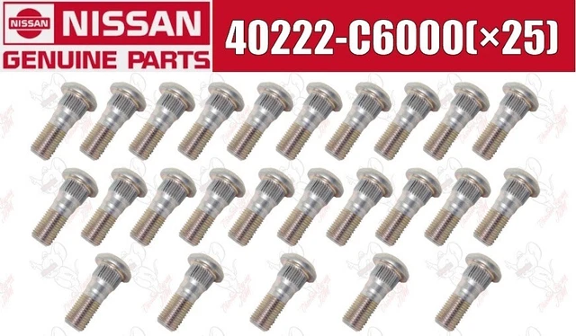 NISSAN GENUINE PATROL GQ Y60 GU Y61 Wheel Stud Bolt 40222-C6000 x25 OEM ...