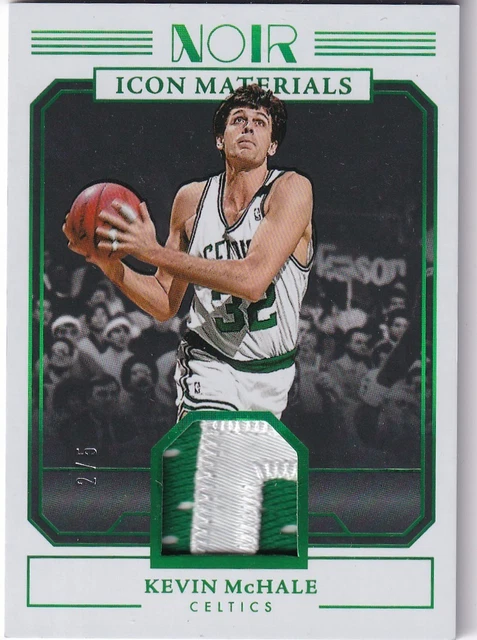 2024-25 PANINI NOIR NBA Numéro Im-Mch Kevin Mchale Game-Worn Patch Vert ...