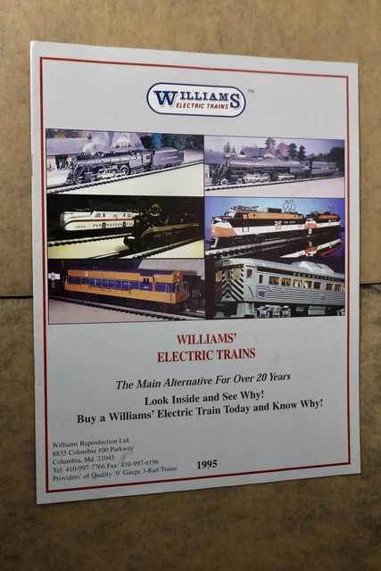 VINTAGE 1995 WILLIAMS Electric Trains Brochure - Model Railroad ...