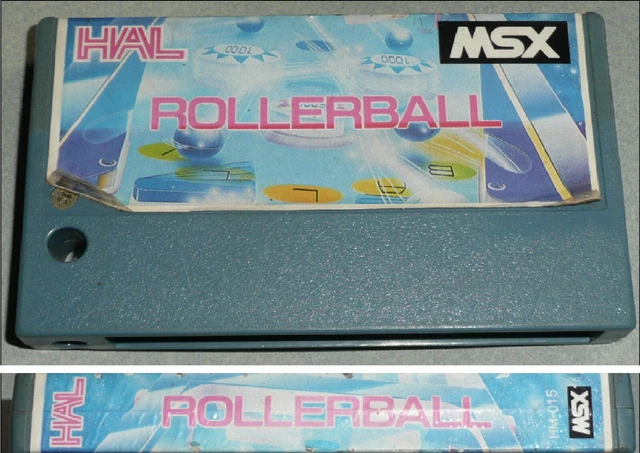 RARE VINTAGE RETRO-GAMING HAL MSX cartouche de jeu ROLLERBALL, 1984, console EUR 15,00 - PicClick FR
