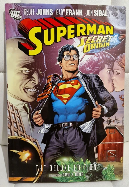 SUPERMAN SECRET ORIGIN The Deluxe Edition OHC par Geoff Johns [RARE OOP ...