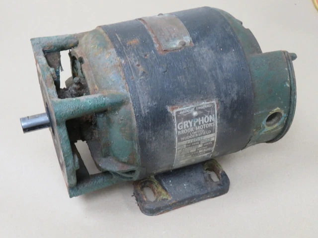 BROOK MOTORS GRYPHON 400 / 440v 0.25HP 1420 RPM Electric Motor £60.00 ...
