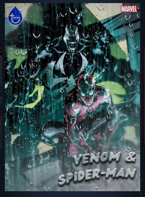 DIGITAL TOPPS MARVEL Collect When It Rains S2 Motion SR VENOM SPIDER ...