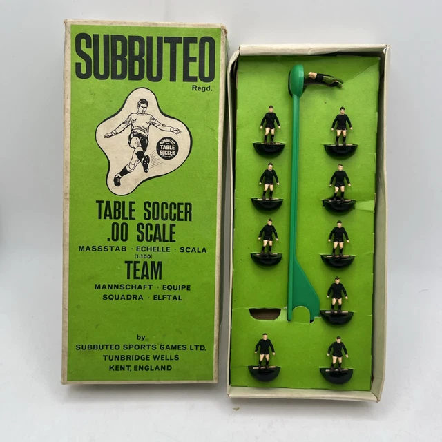 RARE SUBBUTEO TABLE Soccer 00 Scale Vintage Team Boxed C.100 see ...