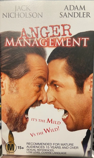 ANGER MANAGEMENT VHS VIDEO TAPE (2003 Adam Sandler / Jack Nicholson ...