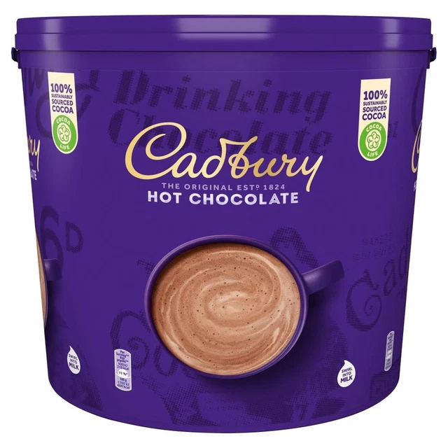 CADBURY HOT CHOCOLATE, Premium Drinking Chocolate Mix for Rich and ...